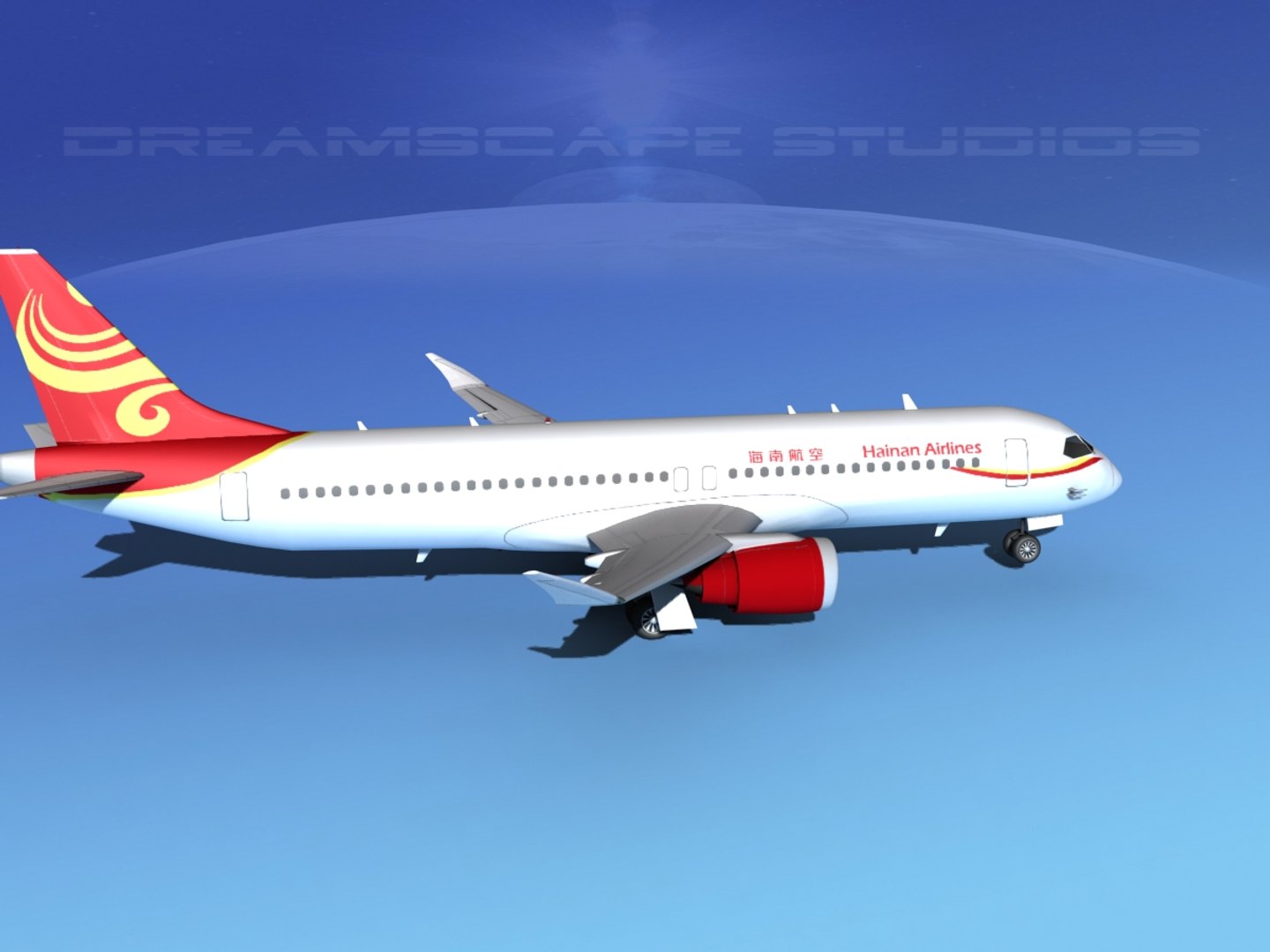 3d Comac Airliners Model