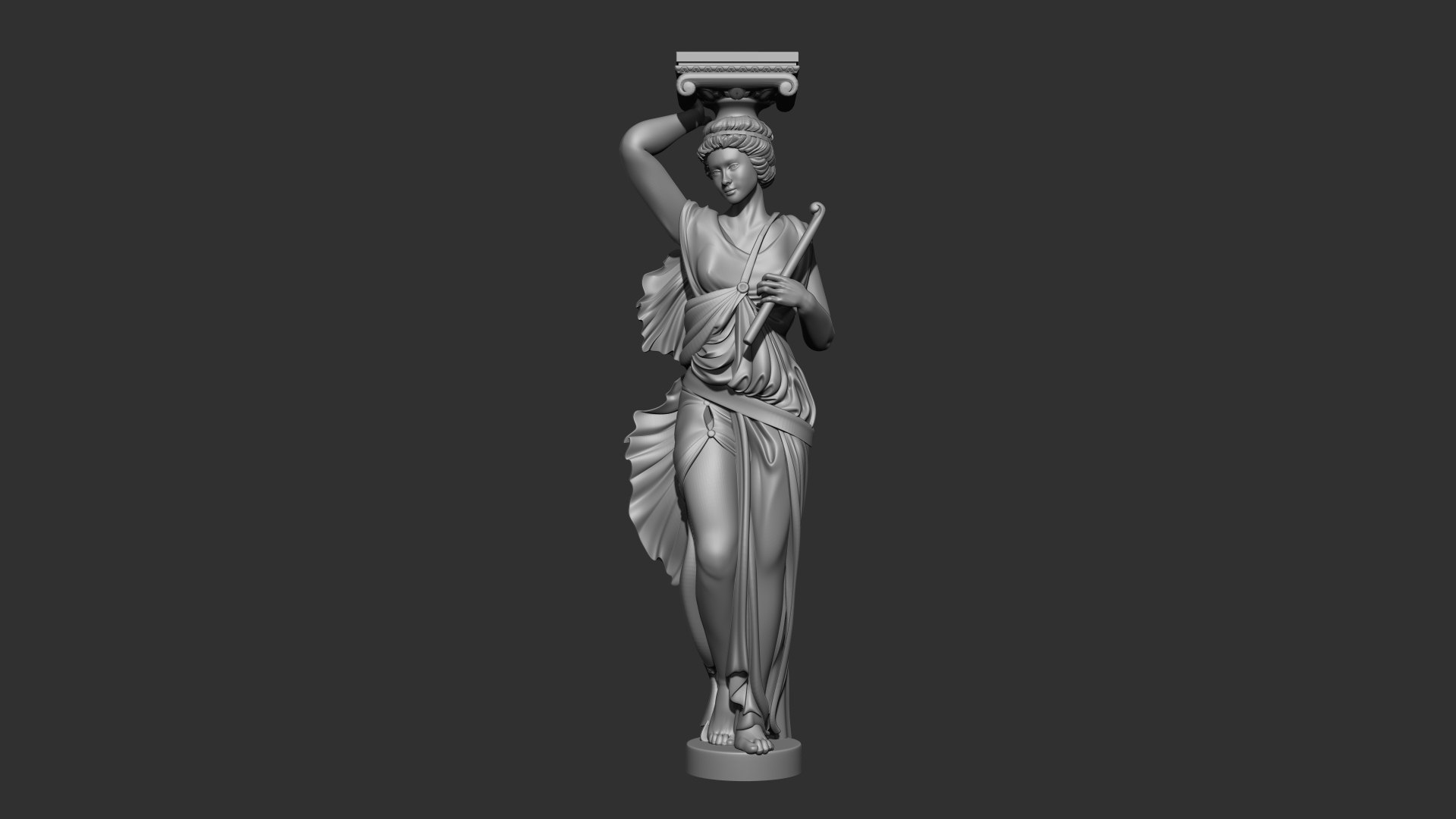 3D Model Woman Statue - TurboSquid 2214546