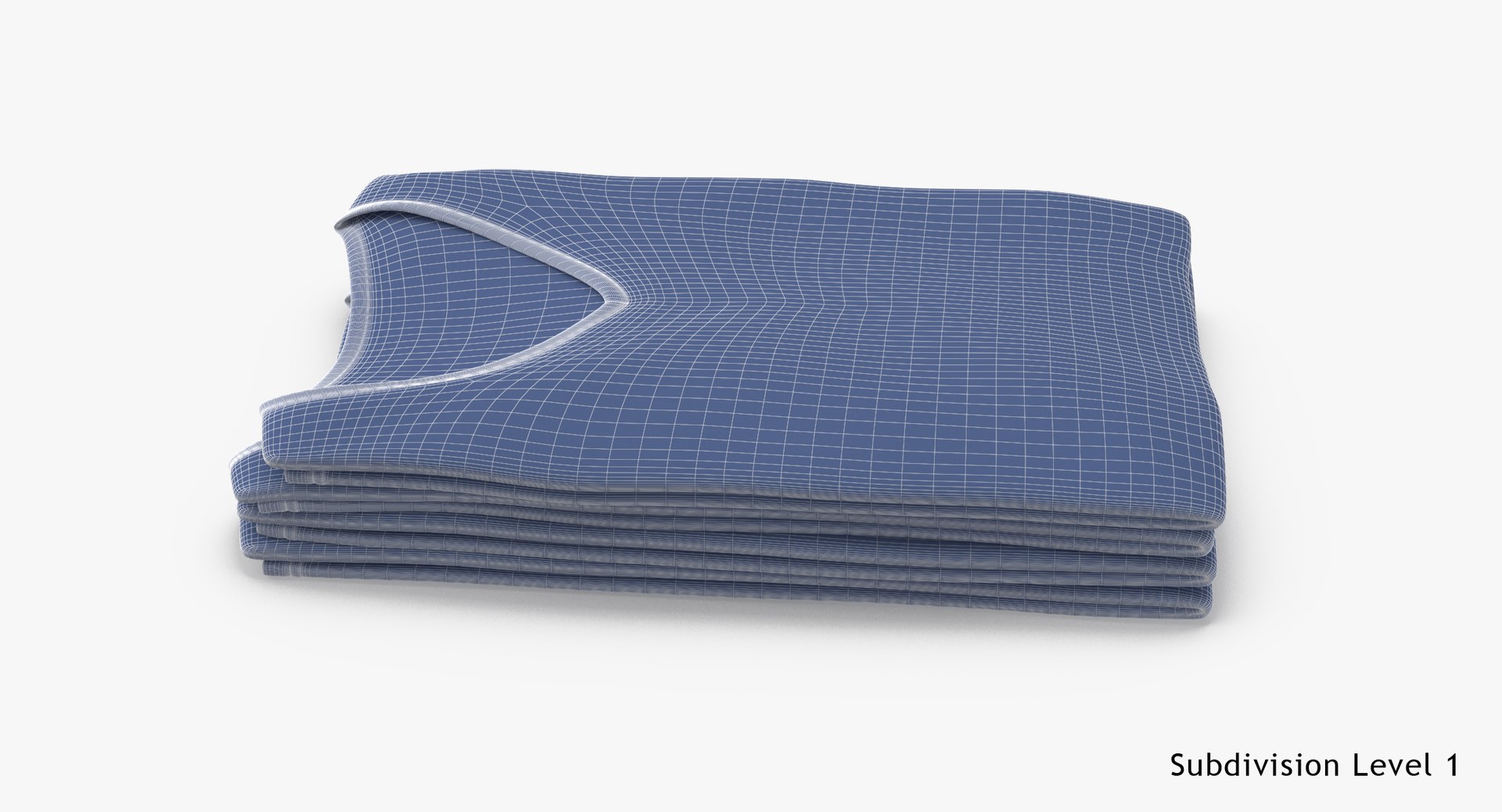 Female neck folded stacked 3D model - TurboSquid 1194646