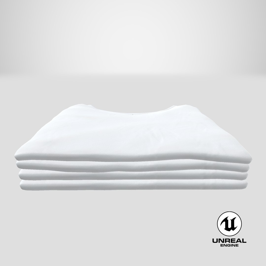 Female neck folded stacked 3D model - TurboSquid 1194646