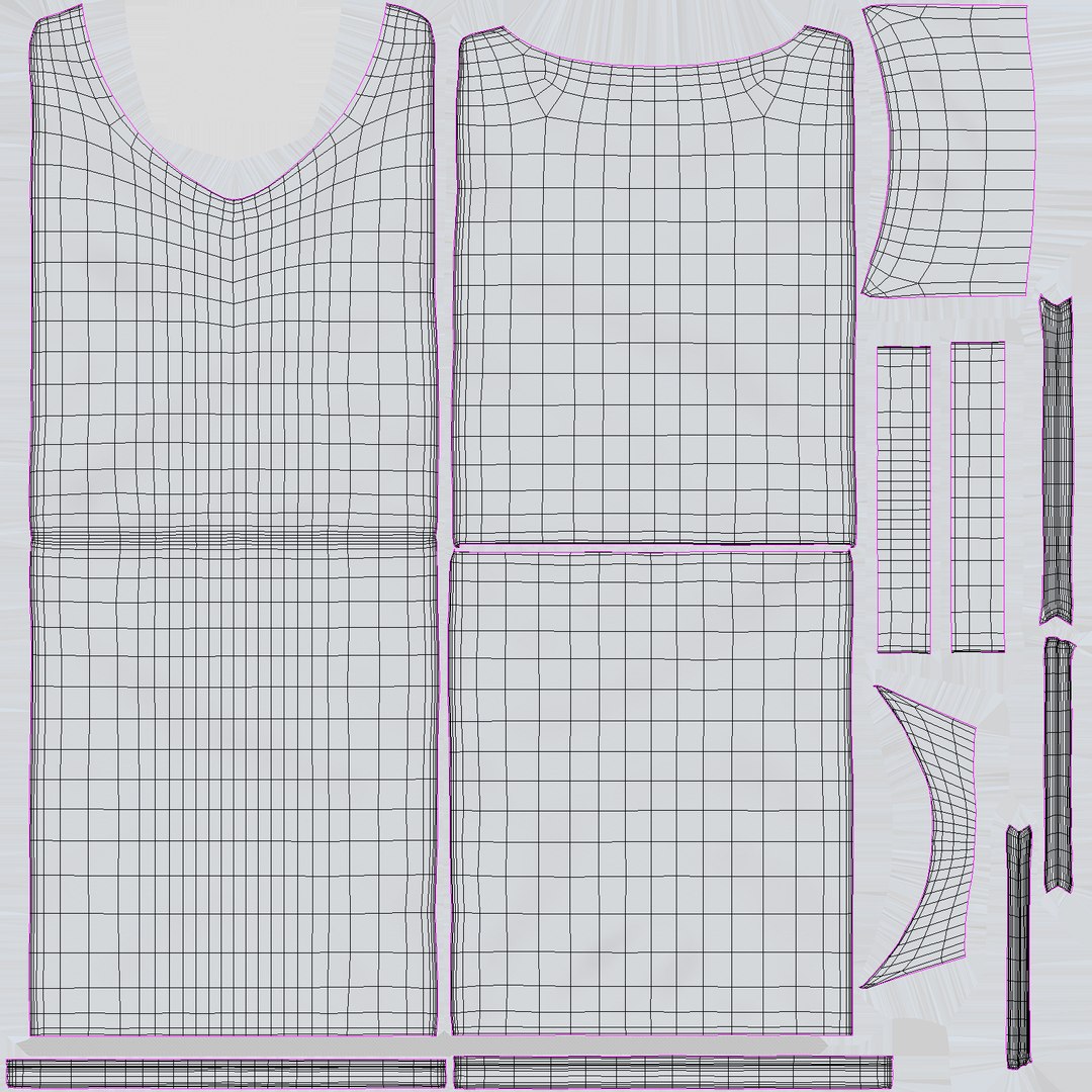 Female neck folded stacked 3D model - TurboSquid 1194646