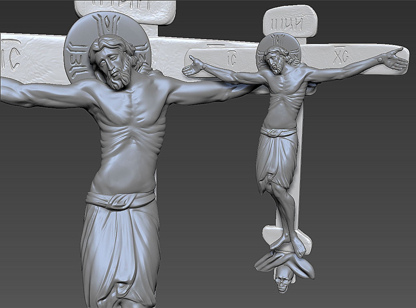 3d Jesus Cross Jewelry Model