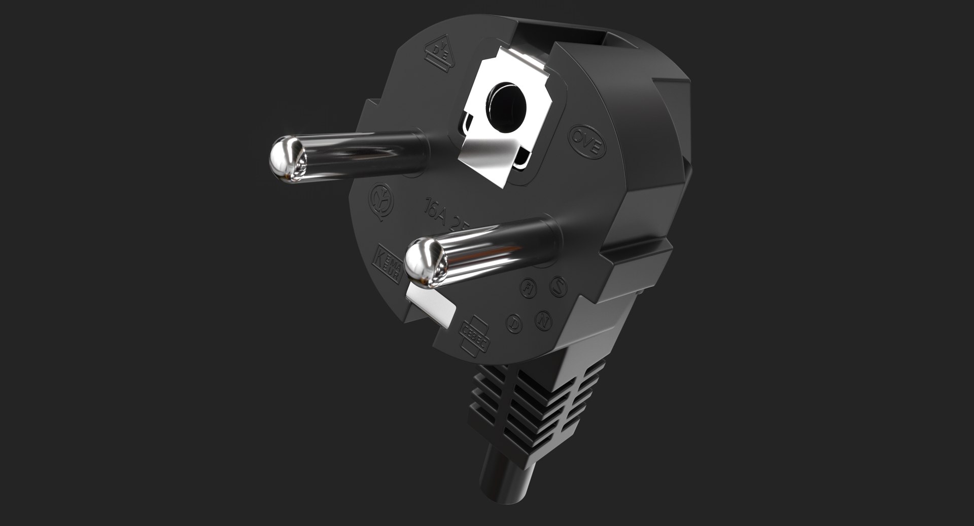 Realistic power plug cee 3D model - TurboSquid 1304764