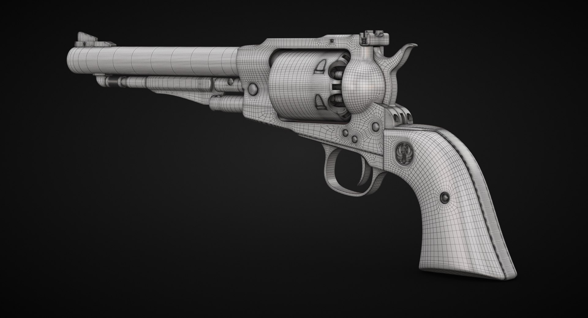 3D Model Pistol Revolver - TurboSquid 1196926