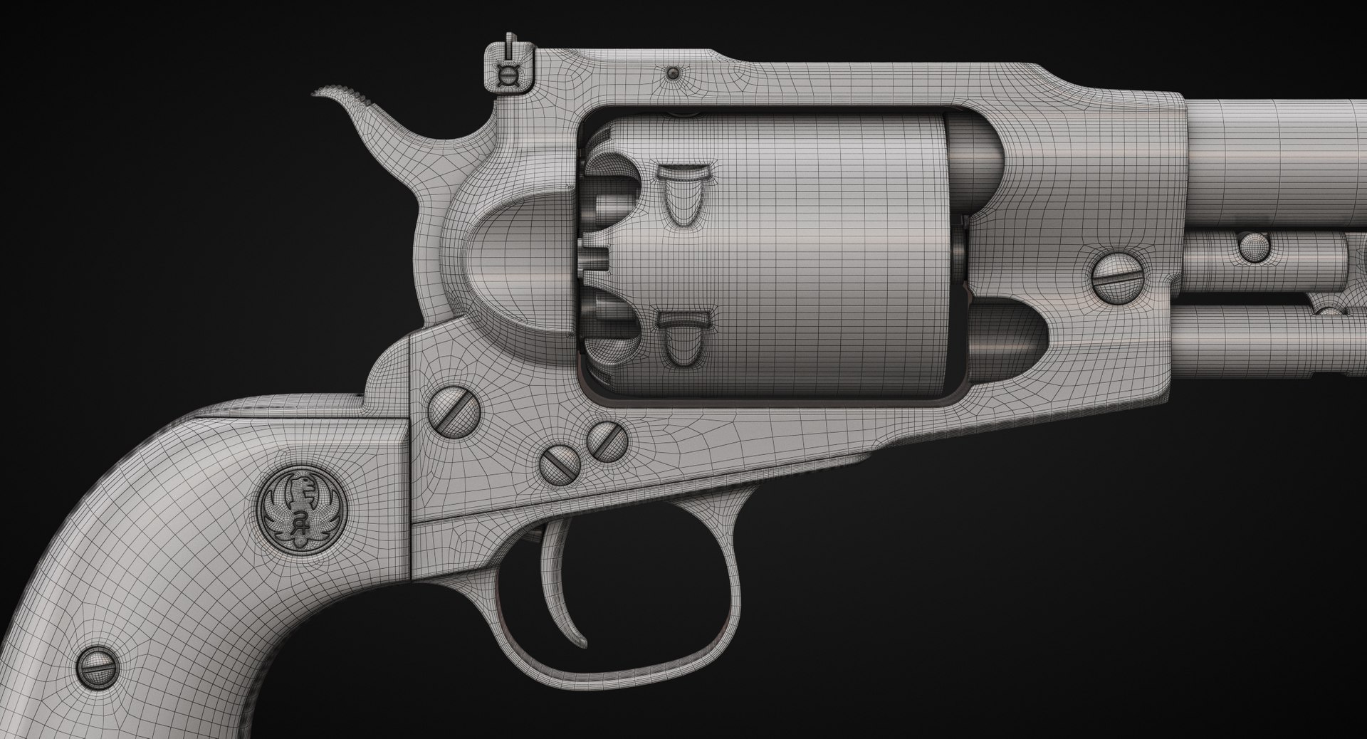 3D Model Pistol Revolver - TurboSquid 1196926