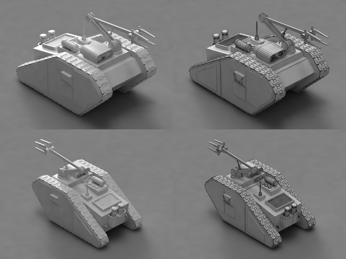 3d model goliath demolition vehicle