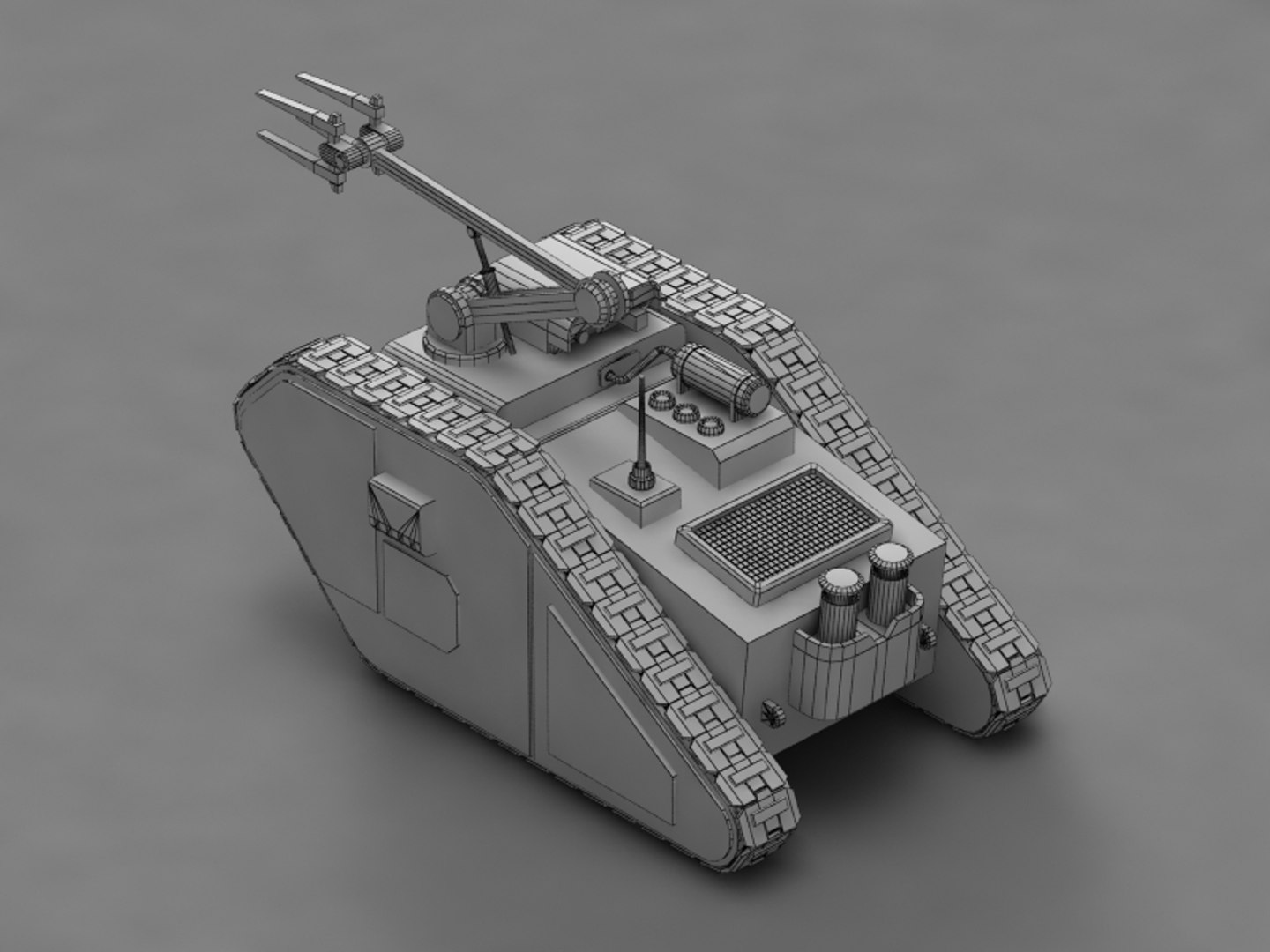 3d model goliath demolition vehicle