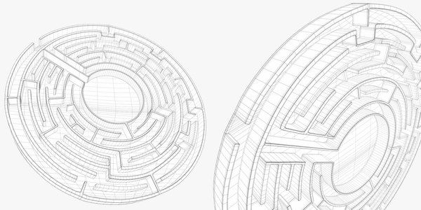 Circular labyrinth ar 3D model - TurboSquid 1300949