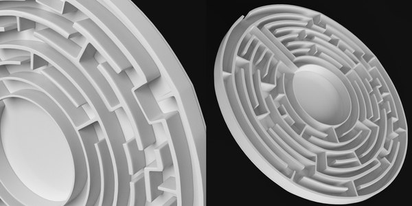Circular labyrinth ar 3D model - TurboSquid 1300949