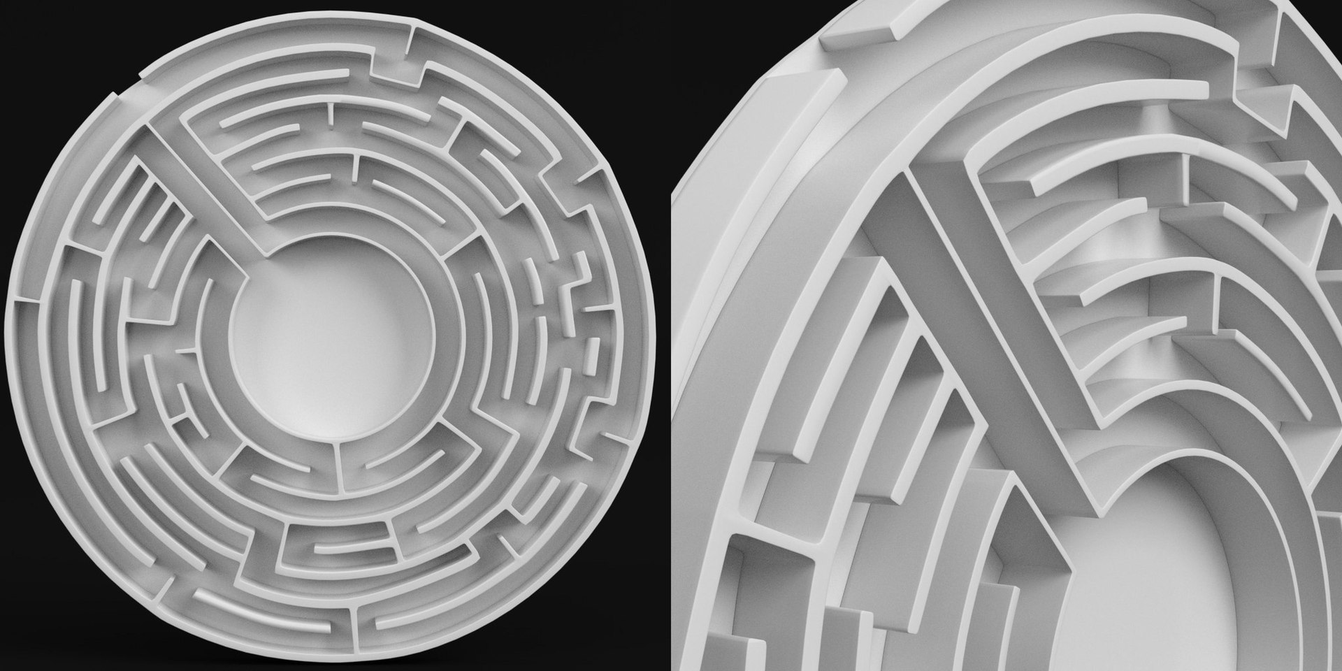 Circular Labyrinth Ar 3D Model - TurboSquid 1300949