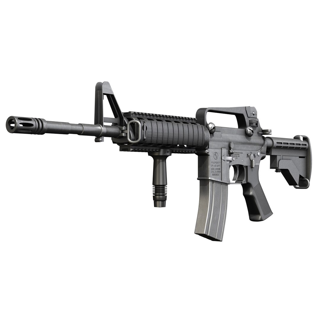3d M4a1 Ris M4 Carbine Model