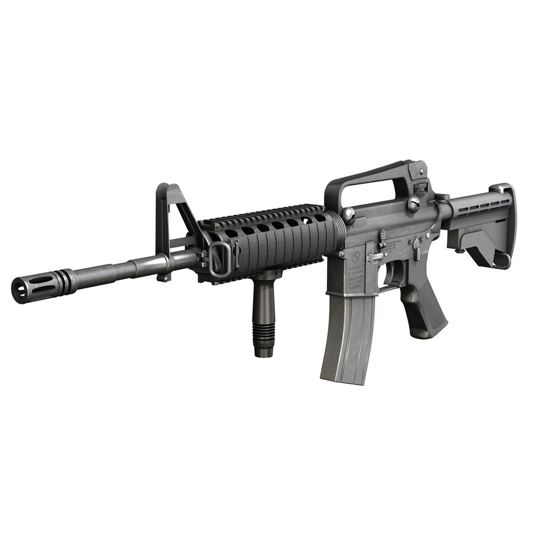 3d M4a1 Ris M4 Carbine Model