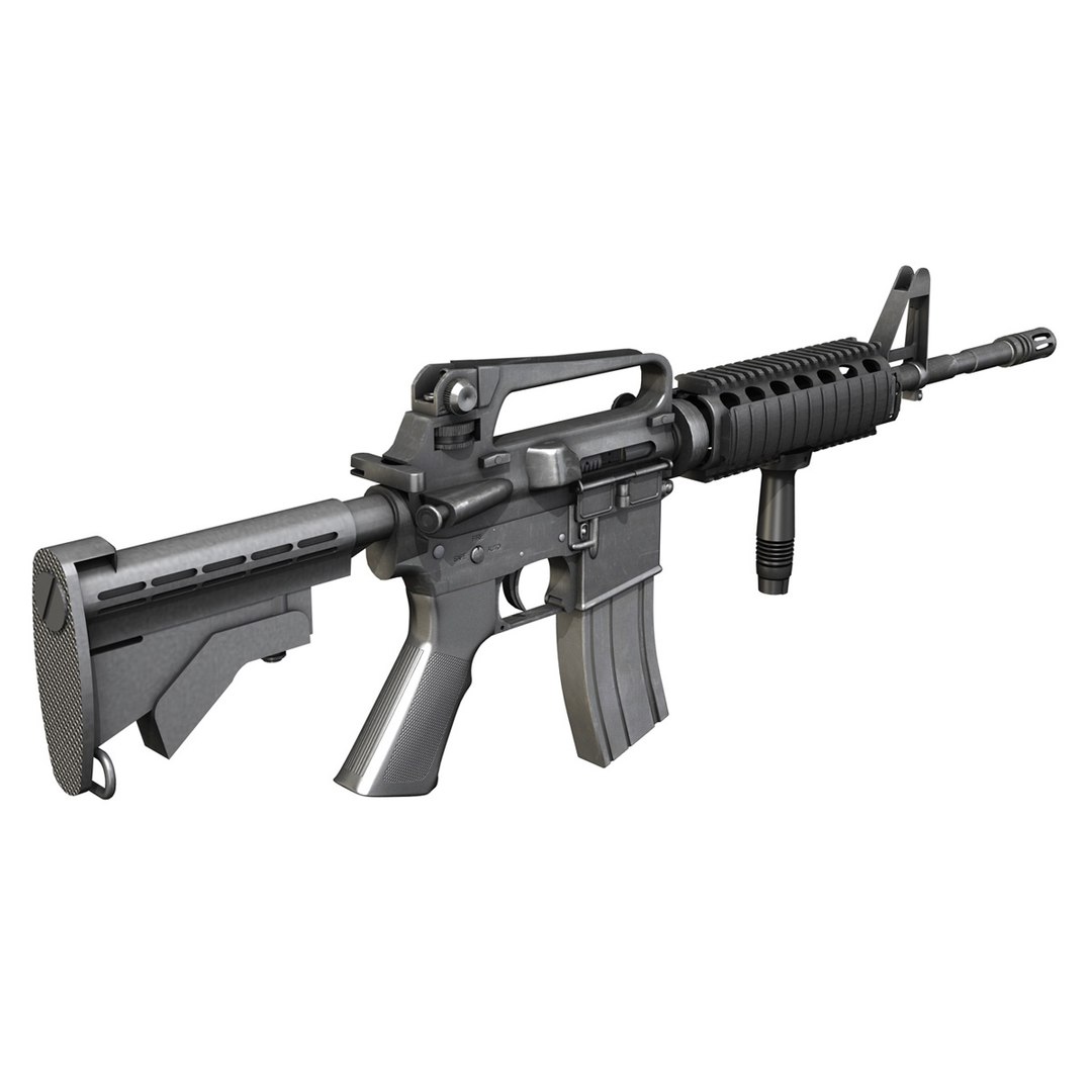 3d M4a1 Ris M4 Carbine Model