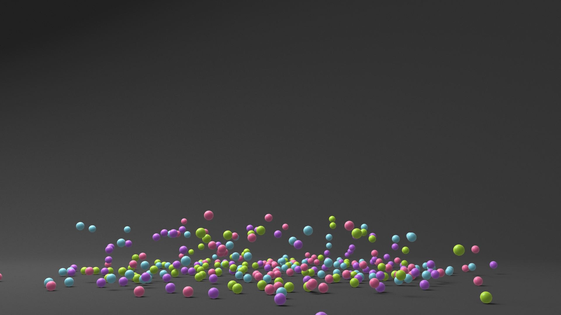 Balls Falling Model - TurboSquid 1501198