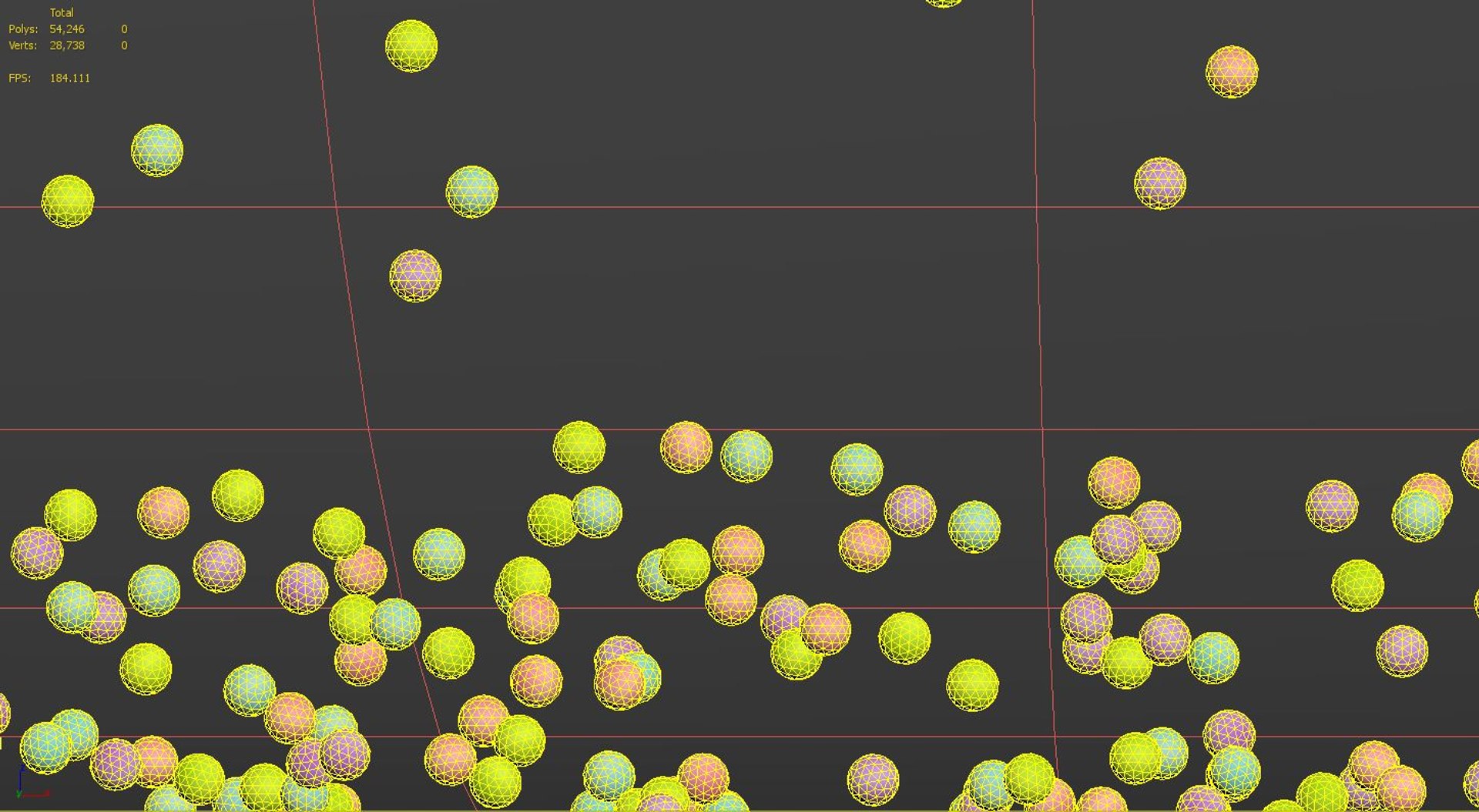 Balls Falling Model - TurboSquid 1501198