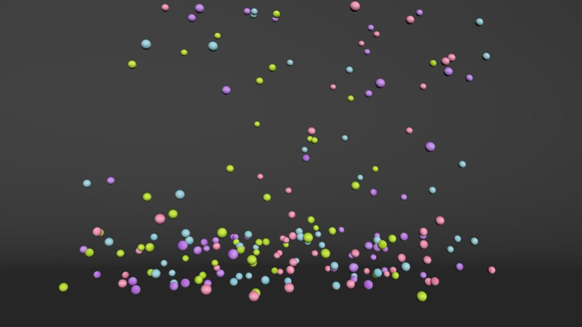 Balls Falling Model - TurboSquid 1501198