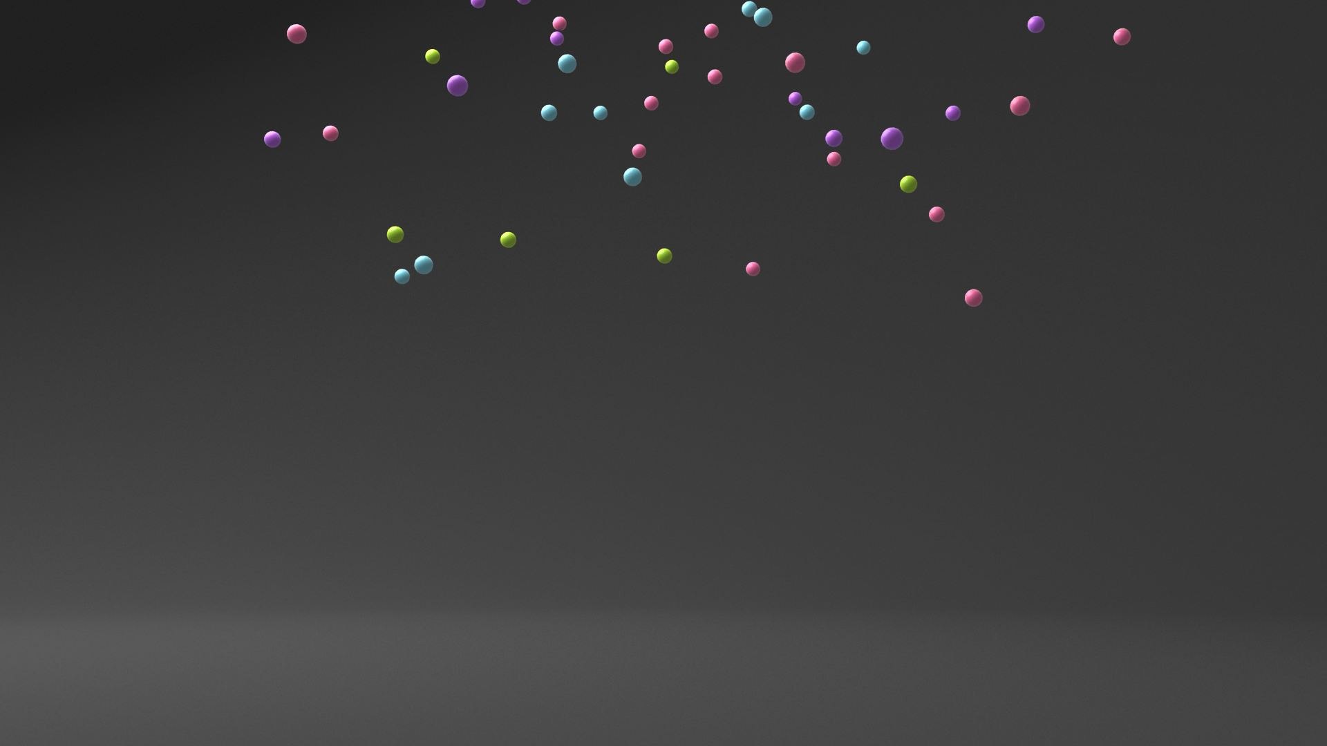 Balls Falling Model - TurboSquid 1501198