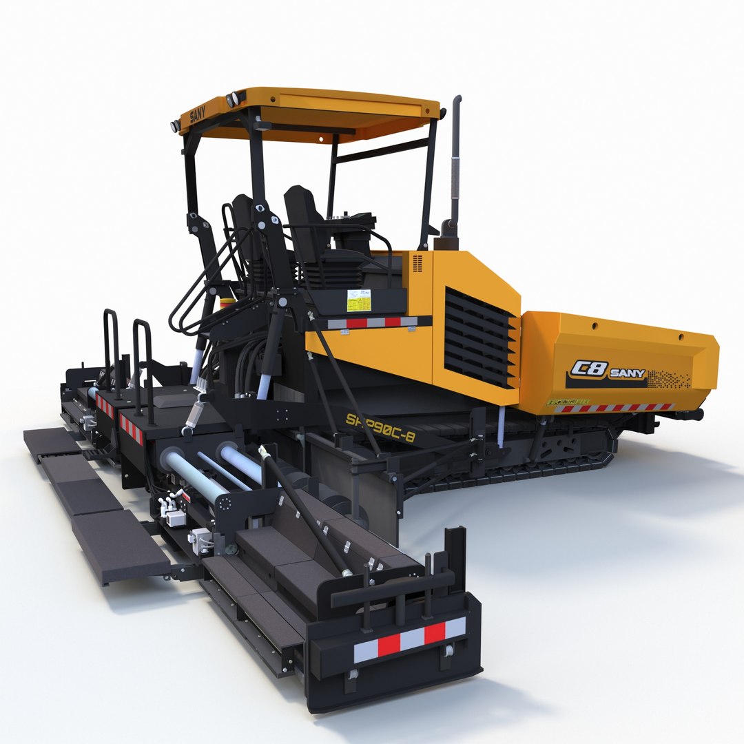 Asphalt Paver 3D Model - TurboSquid 2004231