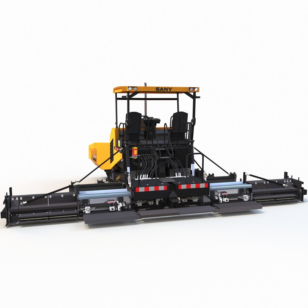 Asphalt Paver 3D Model - TurboSquid 2004231