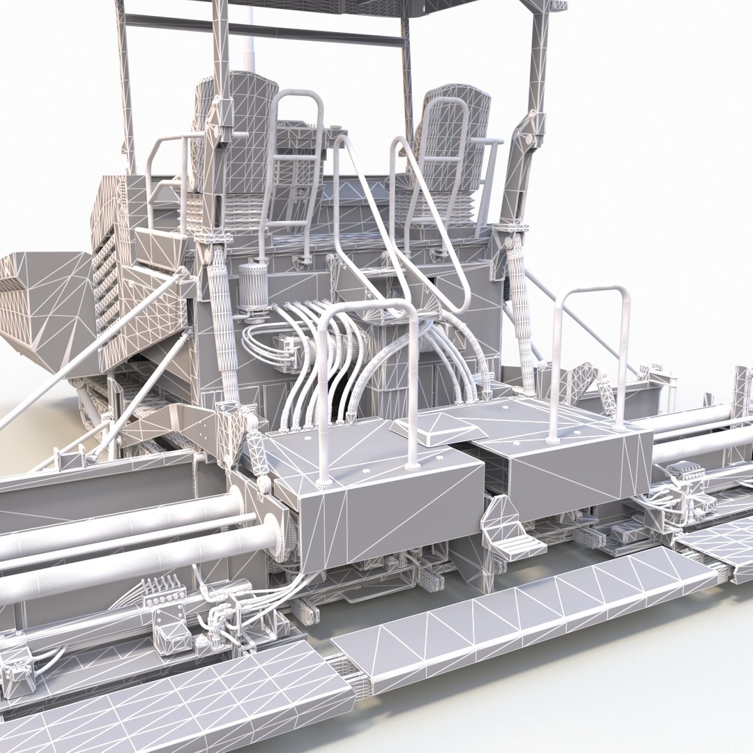 Asphalt Paver 3D Model - TurboSquid 2004231