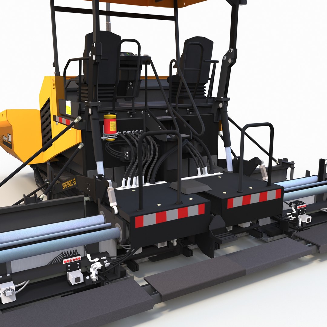 Asphalt Paver 3D Model - TurboSquid 2004231
