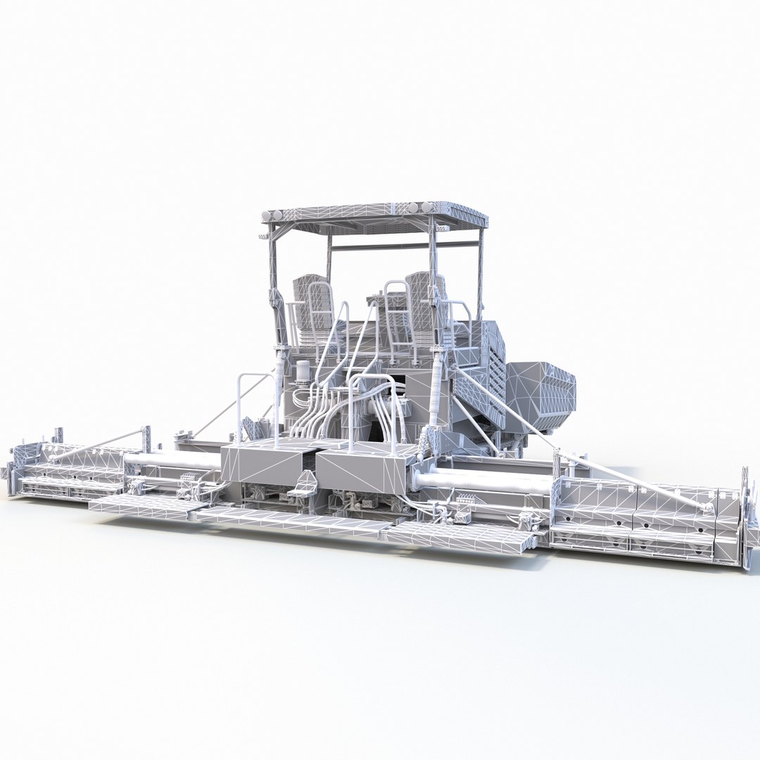 Asphalt Paver 3D Model - TurboSquid 2004231