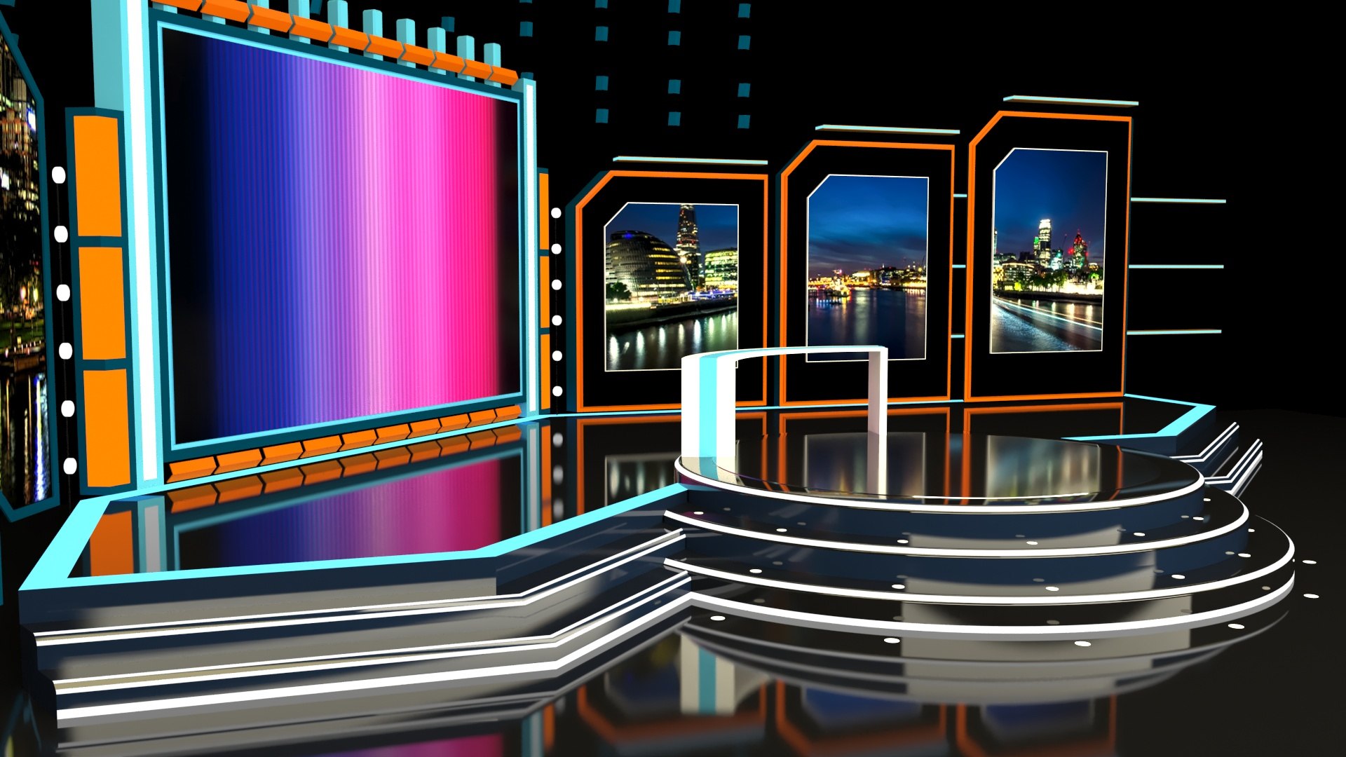 Tv Studio Competition Design Model - TurboSquid 1906489