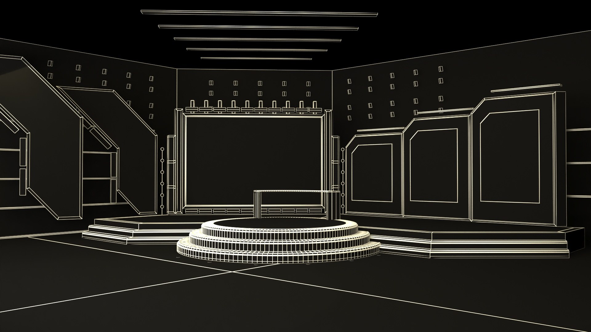 Tv Studio Competition Design Model - TurboSquid 1906489