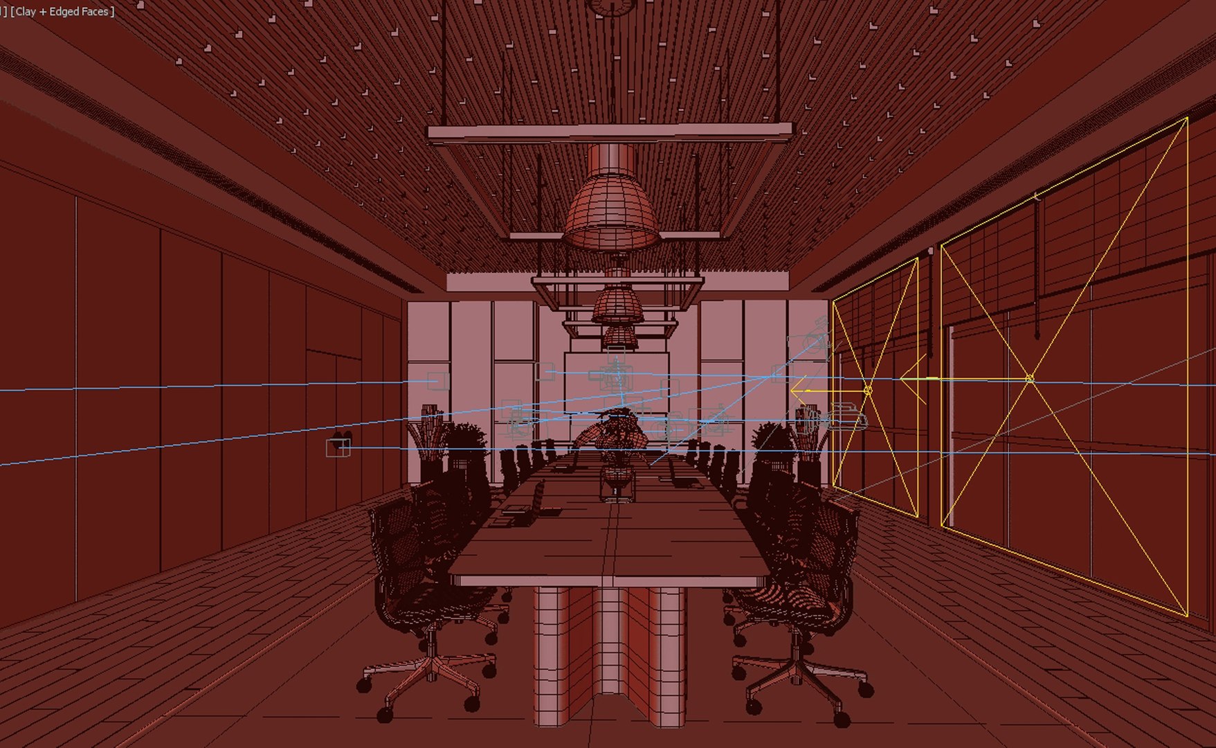 Conference Board Room Interior 3D - TurboSquid 2161880