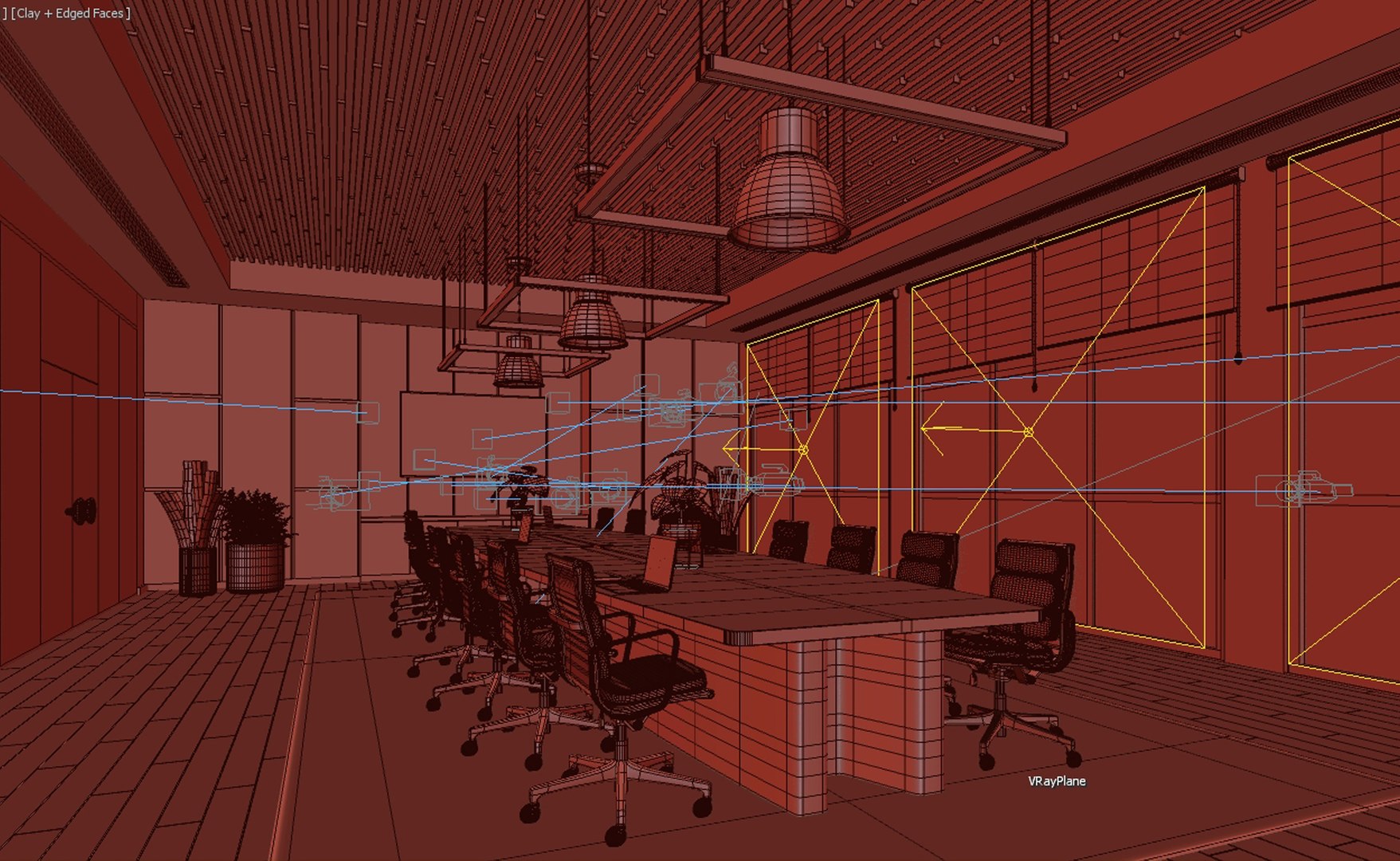 Conference Board Room Interior 3D - TurboSquid 2161880