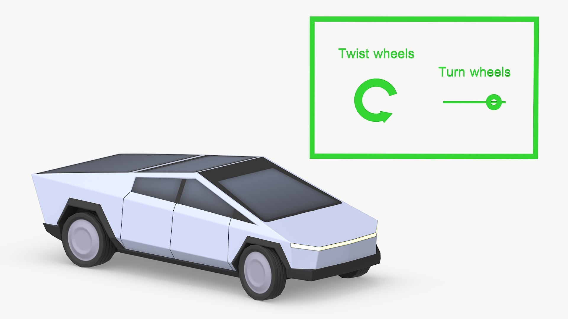 3D Model Cartoon Tesla Cybertruck Rigged - TurboSquid 2350568