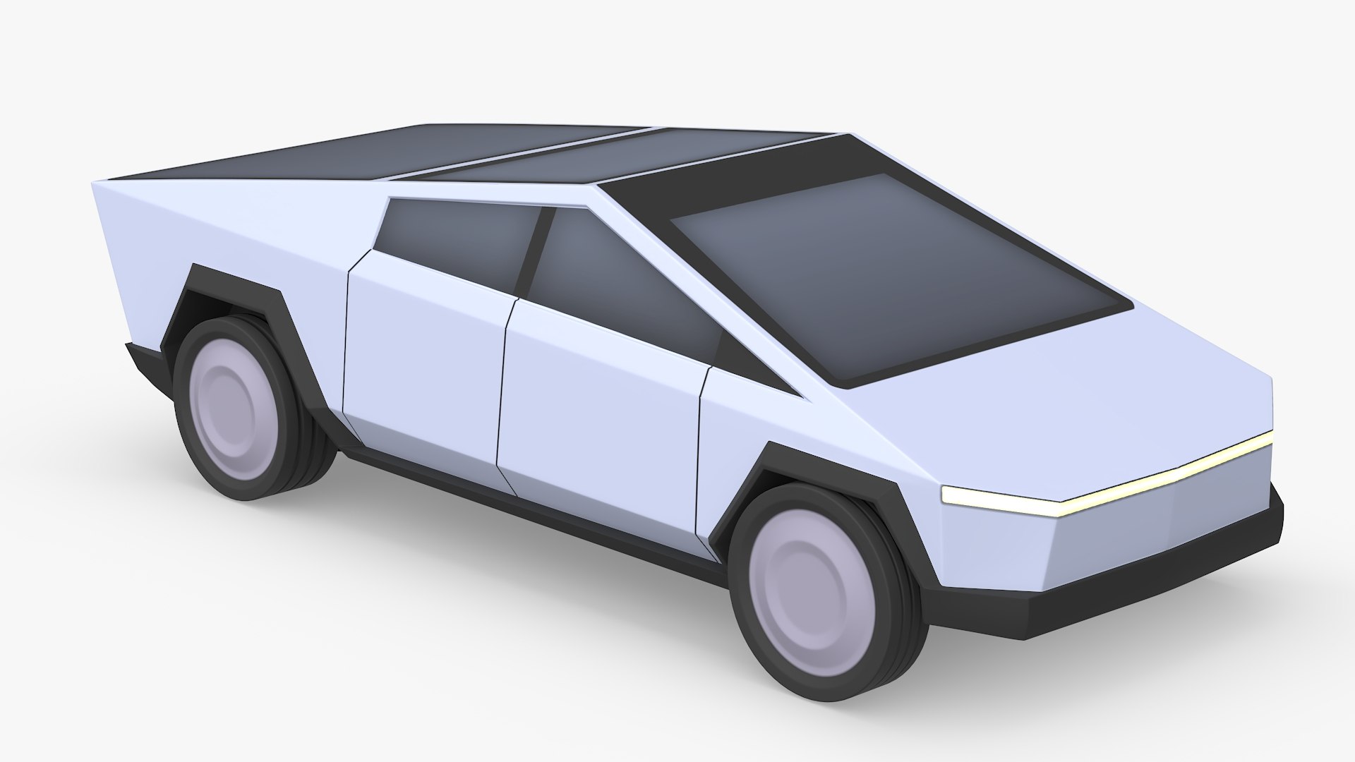 3D Model Cartoon Tesla Cybertruck Rigged - TurboSquid 2350568