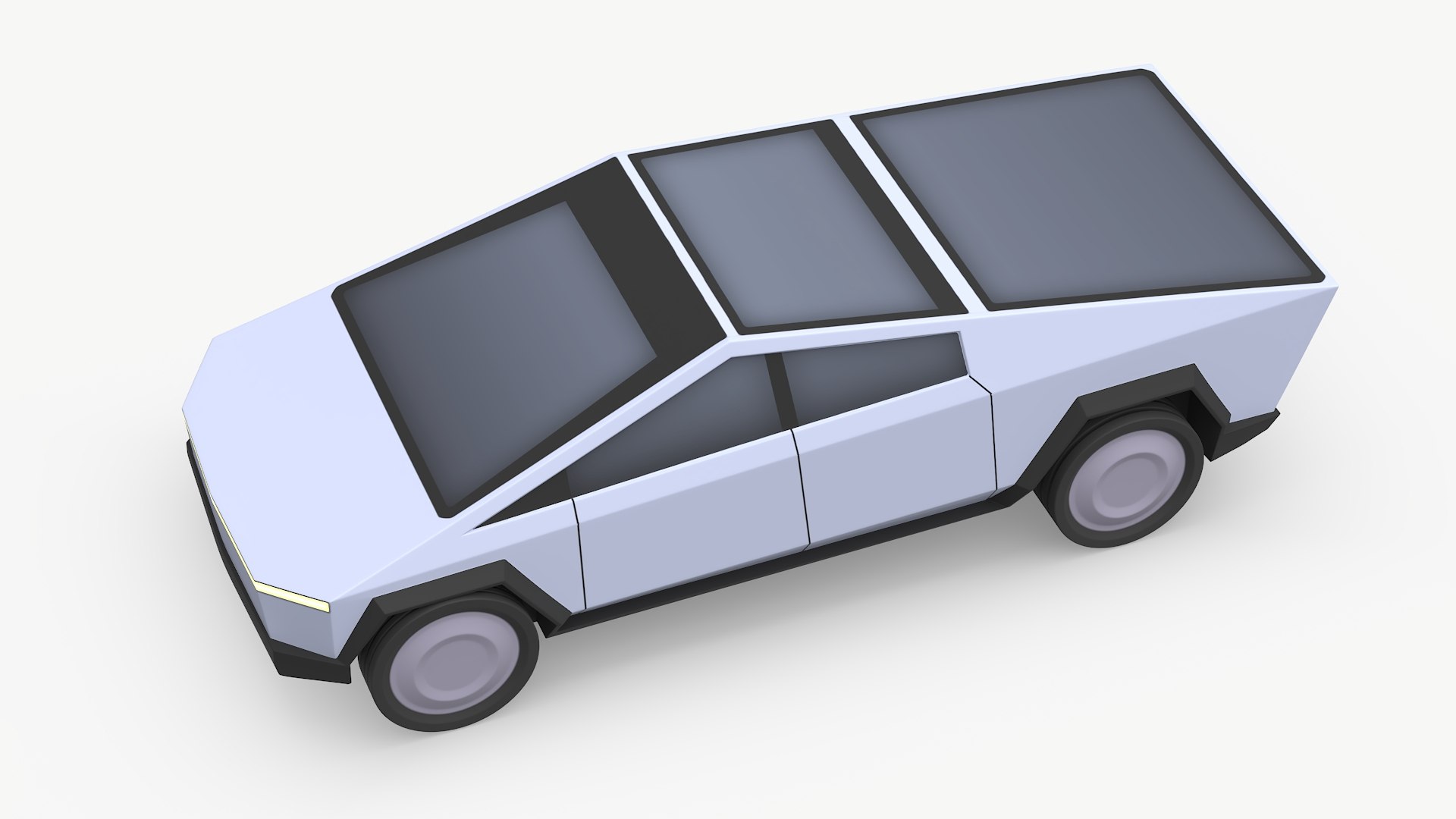 3D Model Cartoon Tesla Cybertruck Rigged - TurboSquid 2350568