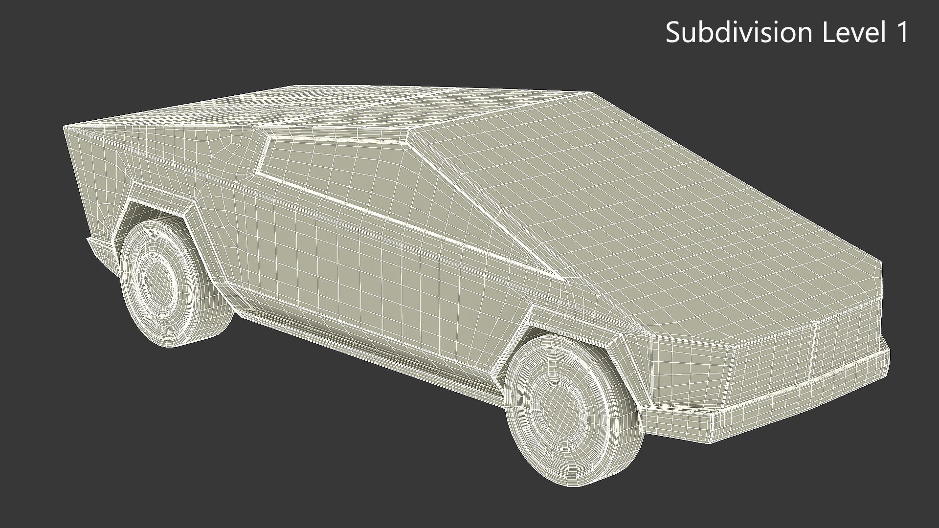 3D Model Cartoon Tesla Cybertruck Rigged - TurboSquid 2350568