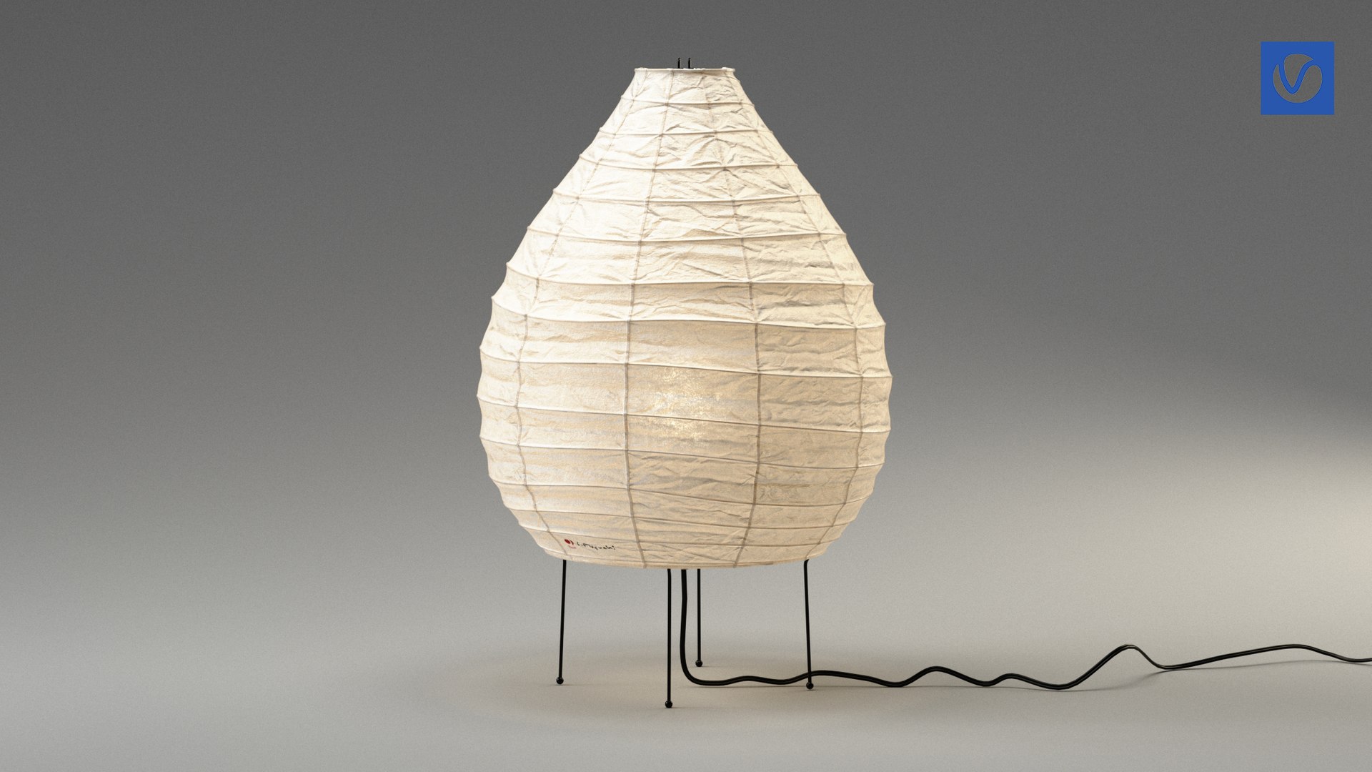 Akari 22N Table Lamp By Isamu Noguchi 3D Model - TurboSquid 2334893