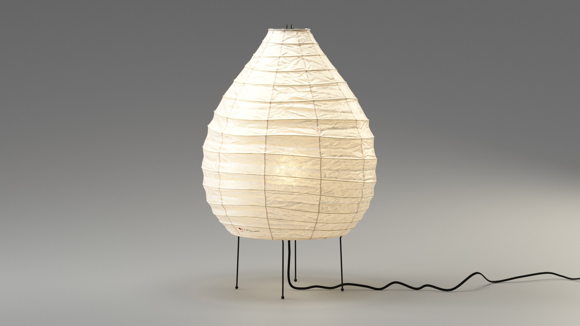 Akari 22N Table Lamp By Isamu Noguchi 3D Model - TurboSquid 2334893