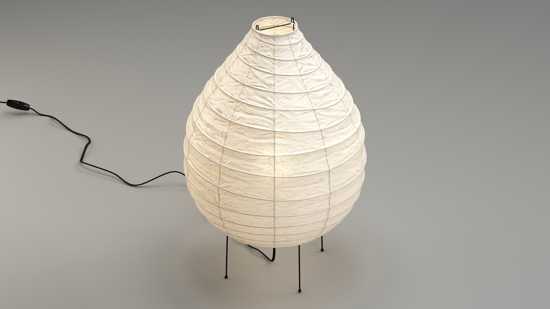 Akari 22N Table Lamp By Isamu Noguchi 3D Model - TurboSquid 2334893