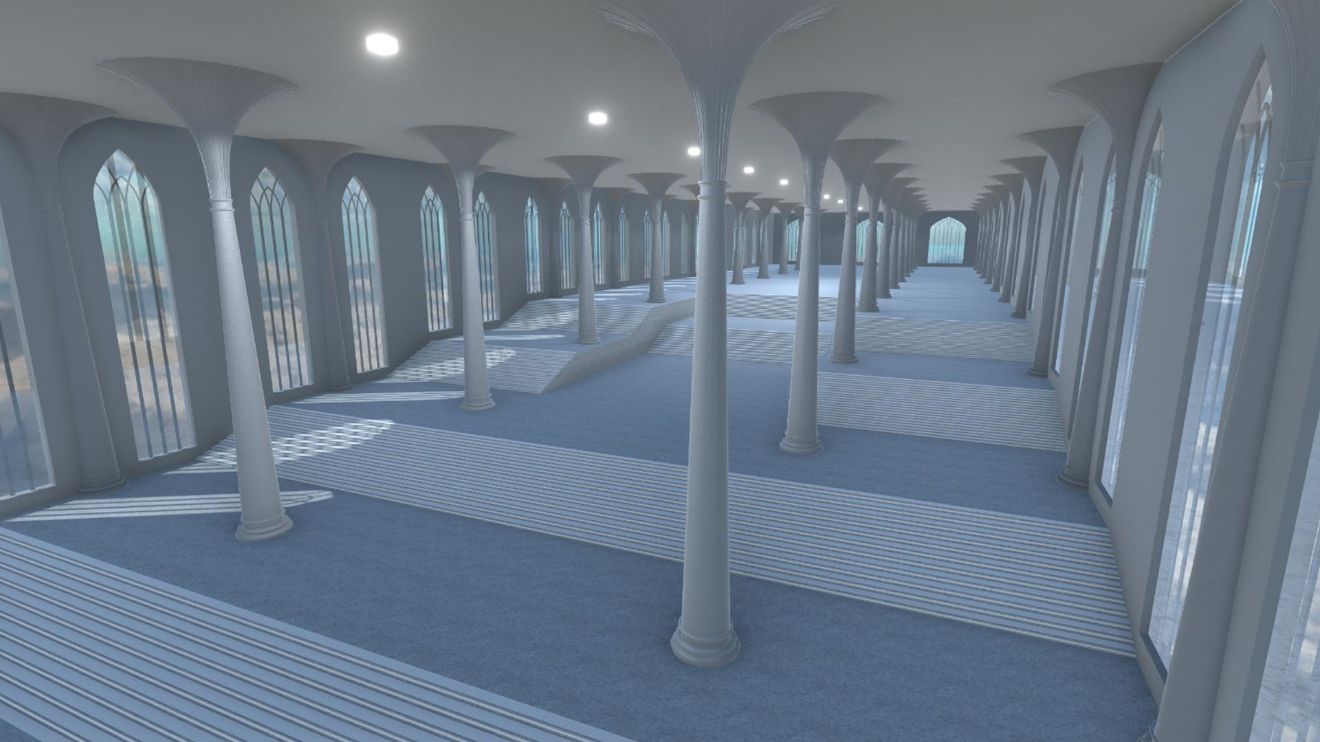 3D Sci-Fi Hall - TurboSquid 1830559