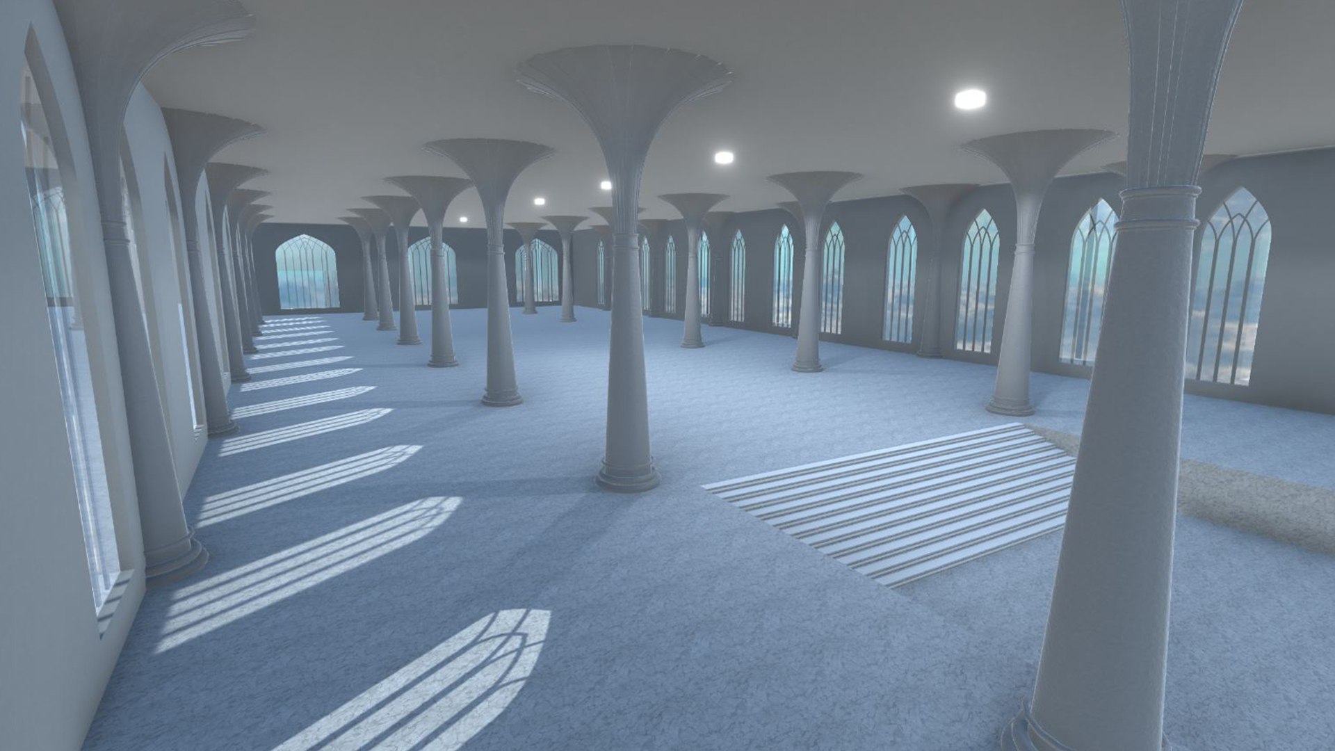 3D Sci-Fi Hall - TurboSquid 1830559