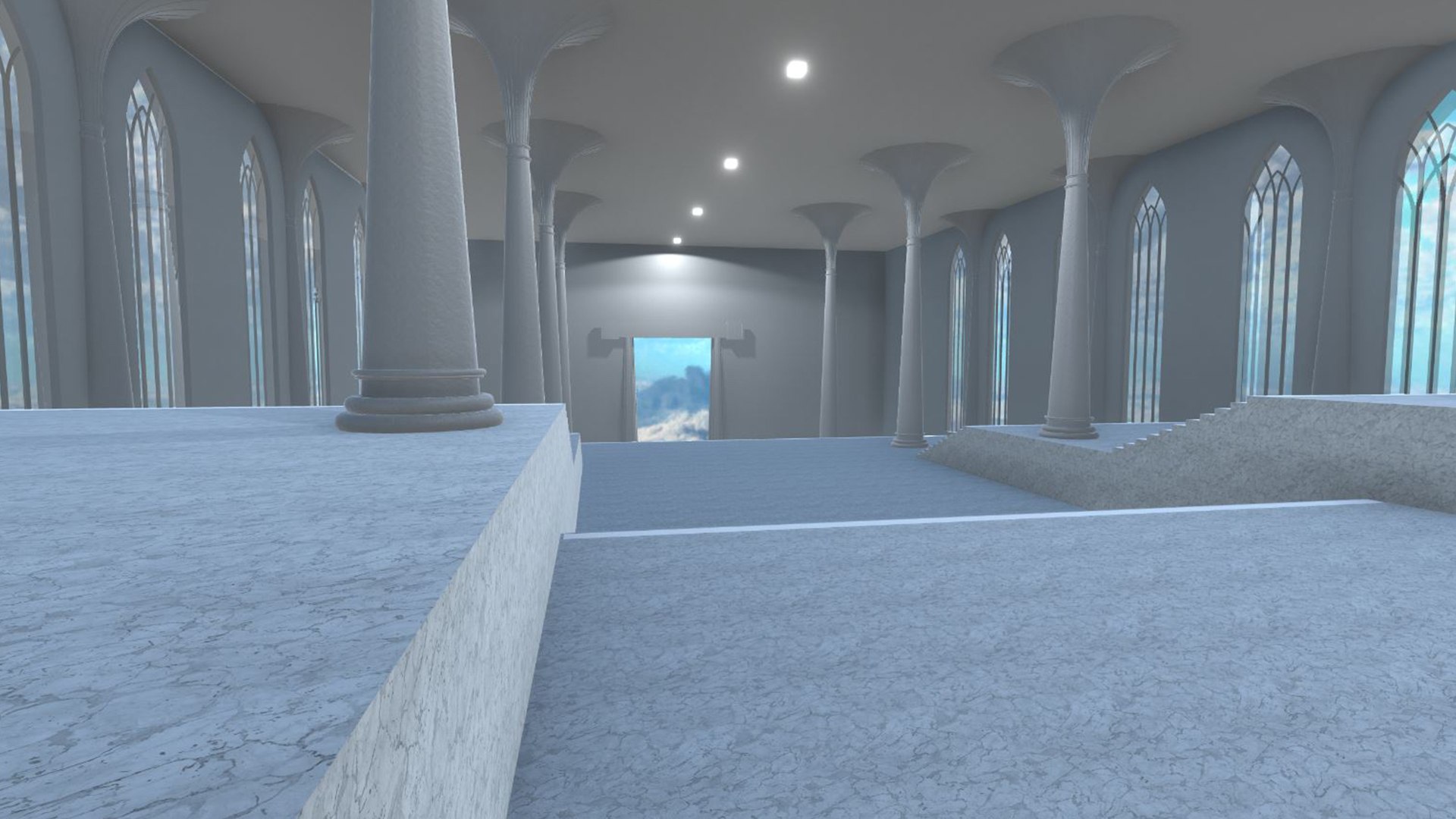 3D Sci-Fi Hall - TurboSquid 1830559