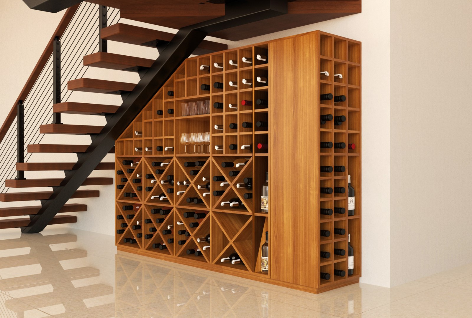 3D Wine Rack Interior Sense - TurboSquid 2013725