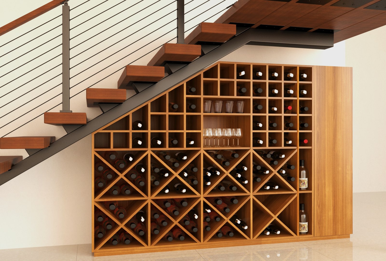 3D Wine Rack Interior Sense - TurboSquid 2013725