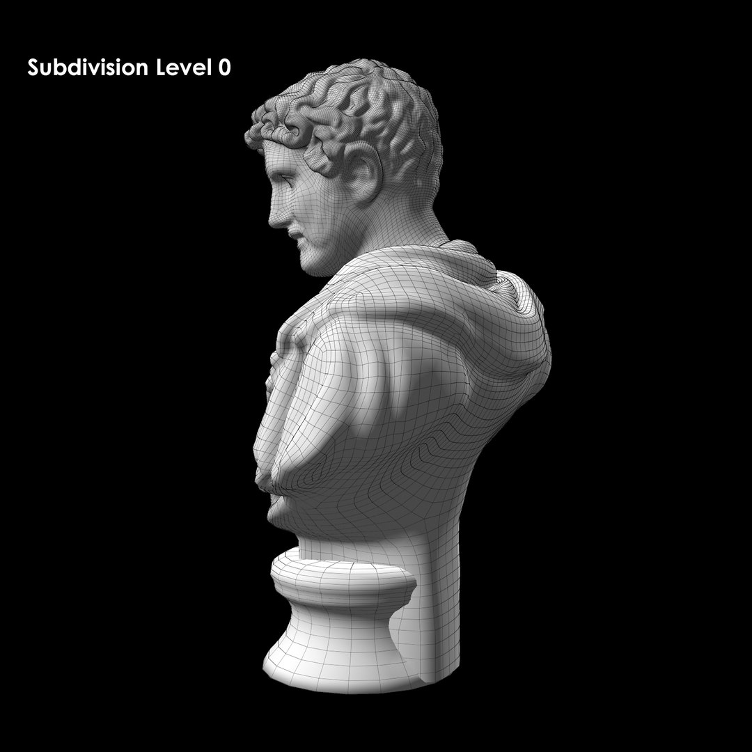 Statue Marble Bust 3d Obj