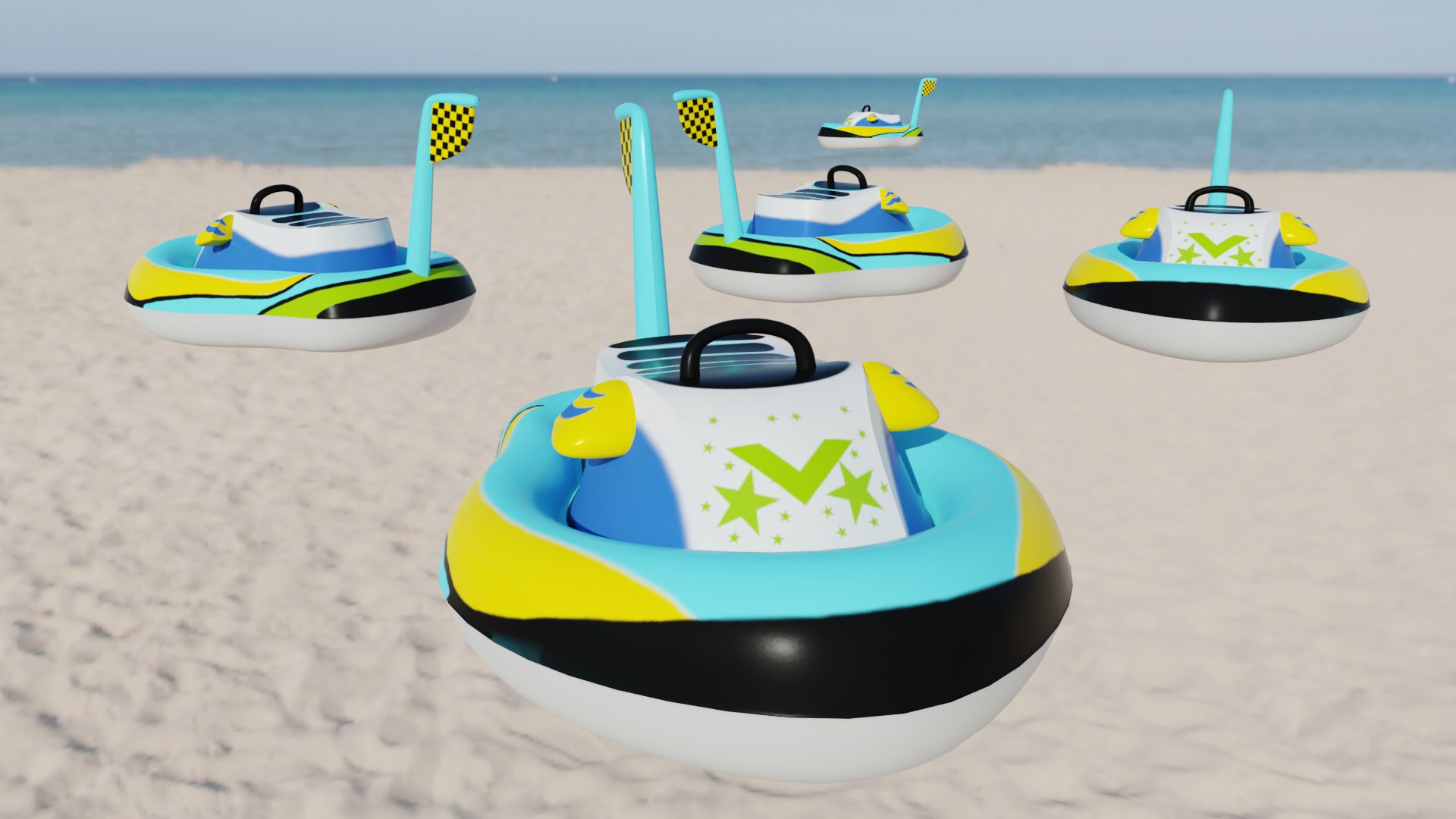 Jet Ski Inflatable Toy 3D Model - TurboSquid 1612396