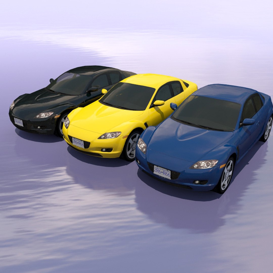 3dsmax mazda rx-8 car