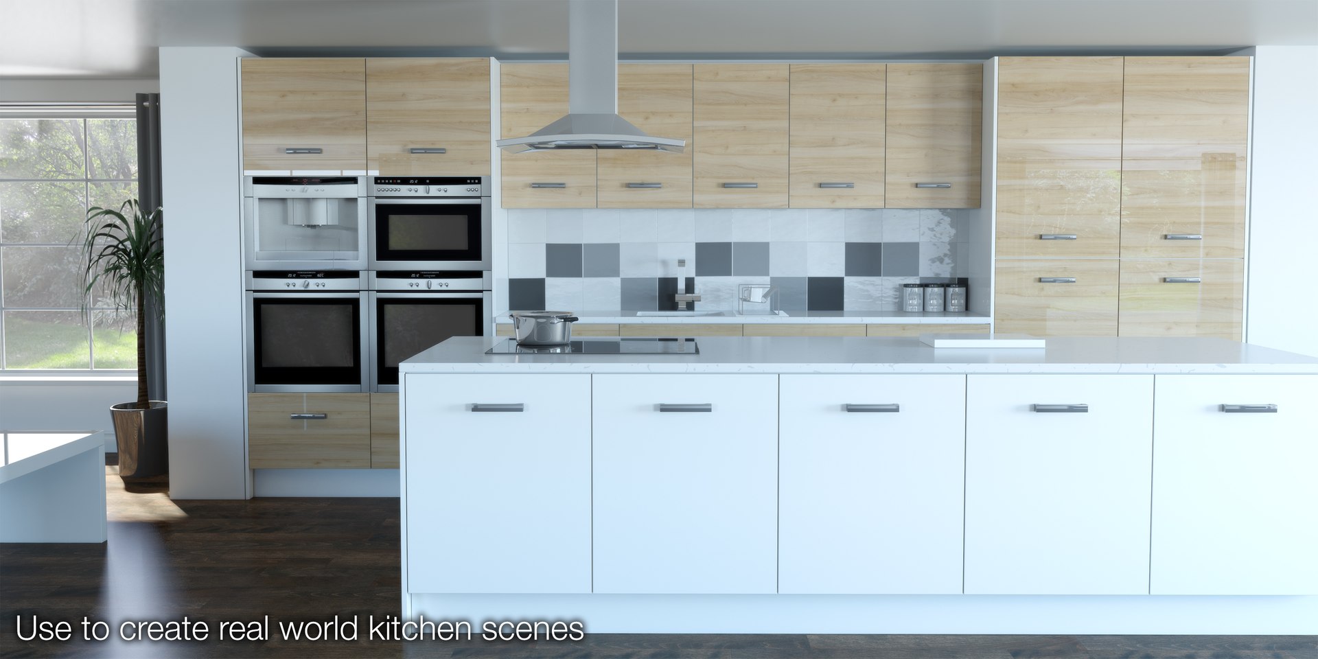 3d Base Unit Carcasse Kitchen Model