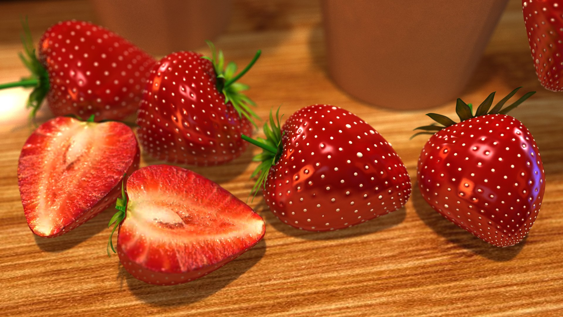 Strawberry Plants 3D Model - TurboSquid 1156468