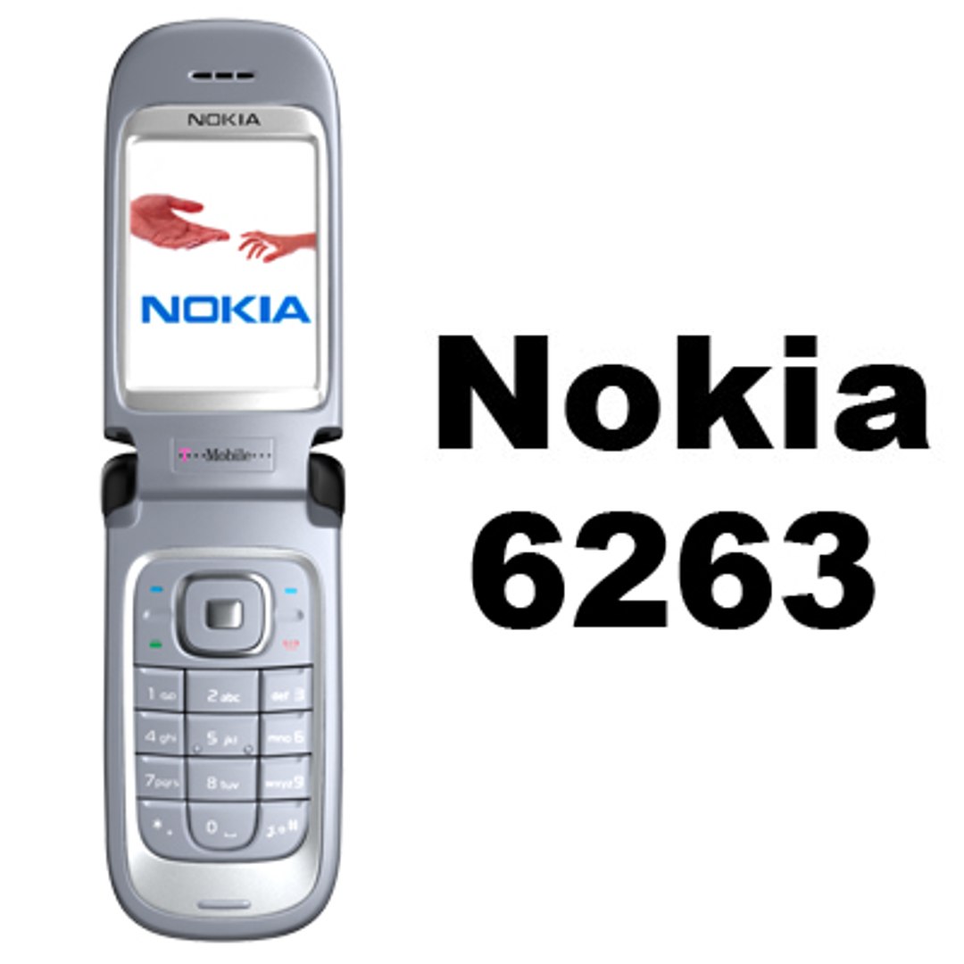 3d model nokia 6263 cell phone