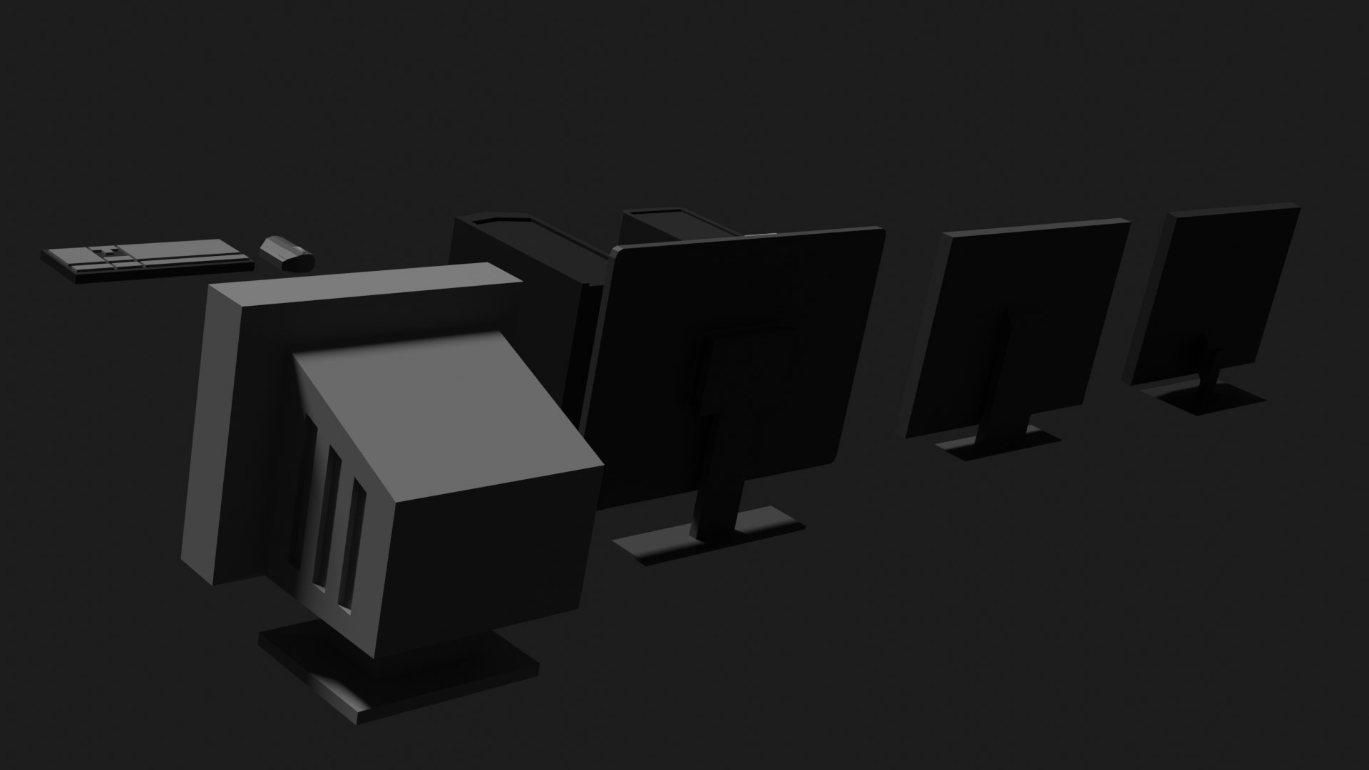 3D Set Computers Monitors - TurboSquid 1697204