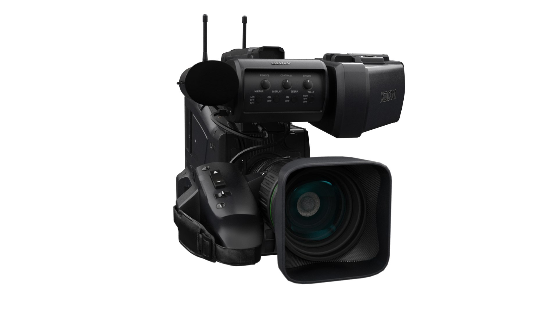 Sony PXW 4000 Camcoder PBR Model - TurboSquid 2338012